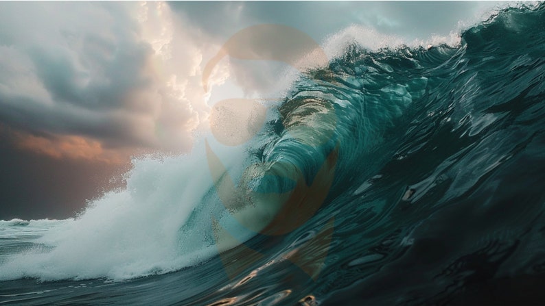 Bundle Pc/tablet Digital Wallpapers Barreling Waves - Etsy