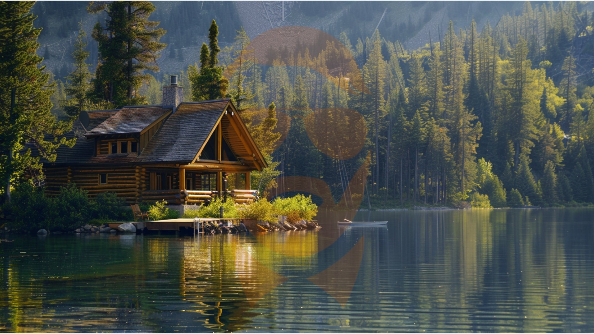 Bundle Pc/tablet Digital Wallpaper Cabin on a Lake - Etsy