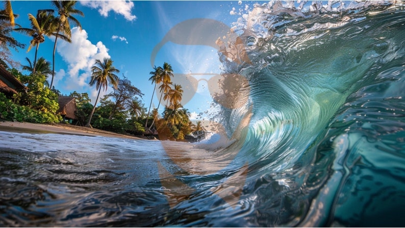 Bundle Digital Pc/tablet Wallpaper Wave Crashing - Etsy