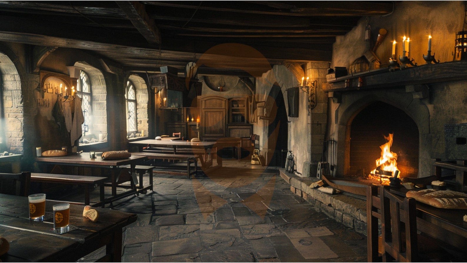 Medieval Digital Wallpaper - Etsy