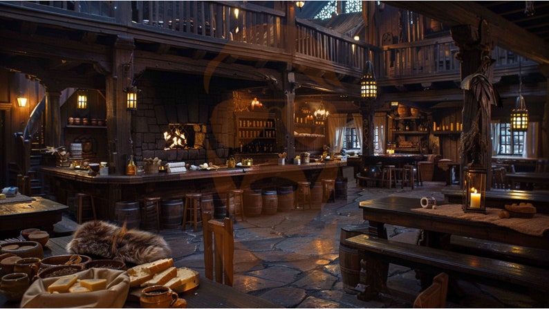 Bundle Pc/tablet Digital Wallpaper Medieval Tavern - Etsy
