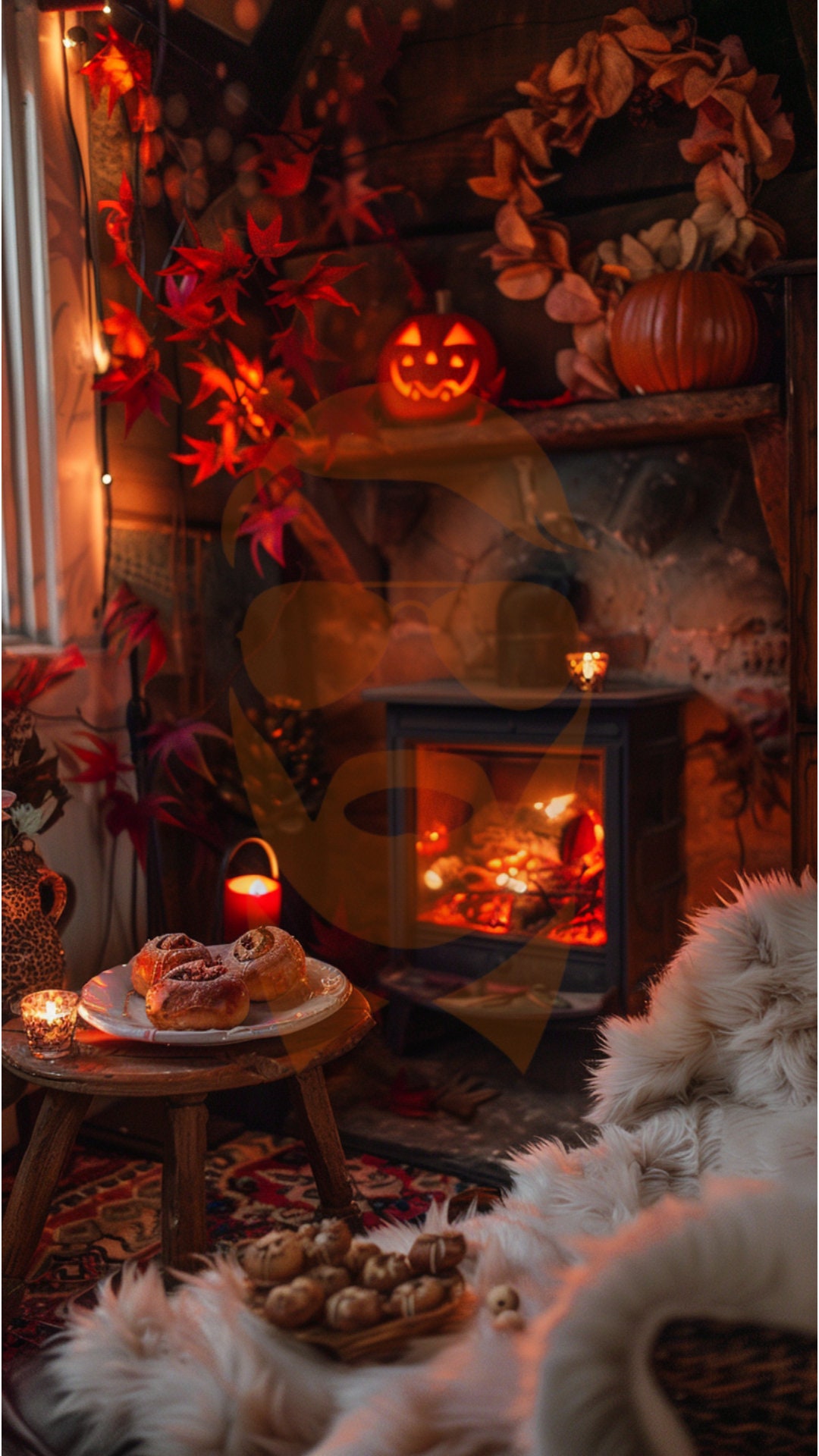 HOLIDAY Bundle Phone Digital Wallpaper Halloween Snacks - Etsy