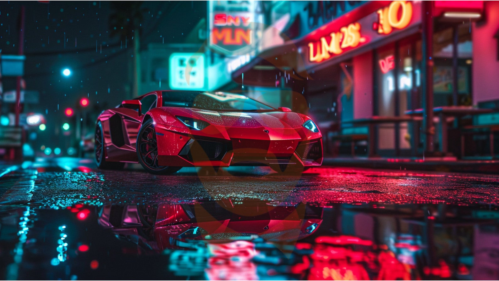 Bundle Pc/tablet Digital Wallpaper Red Lambo - Etsy