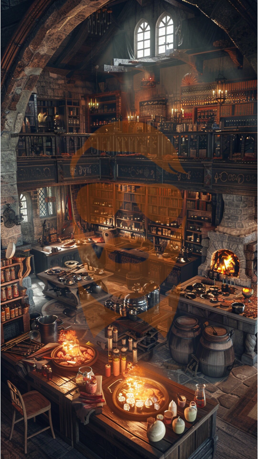 Bundle Digital Wallpapers for Phones Medieval Kitchen Set 2 - Etsy