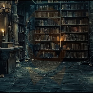 Bundle Pc/tablet Digital Wallpaper Medieval Library - Etsy