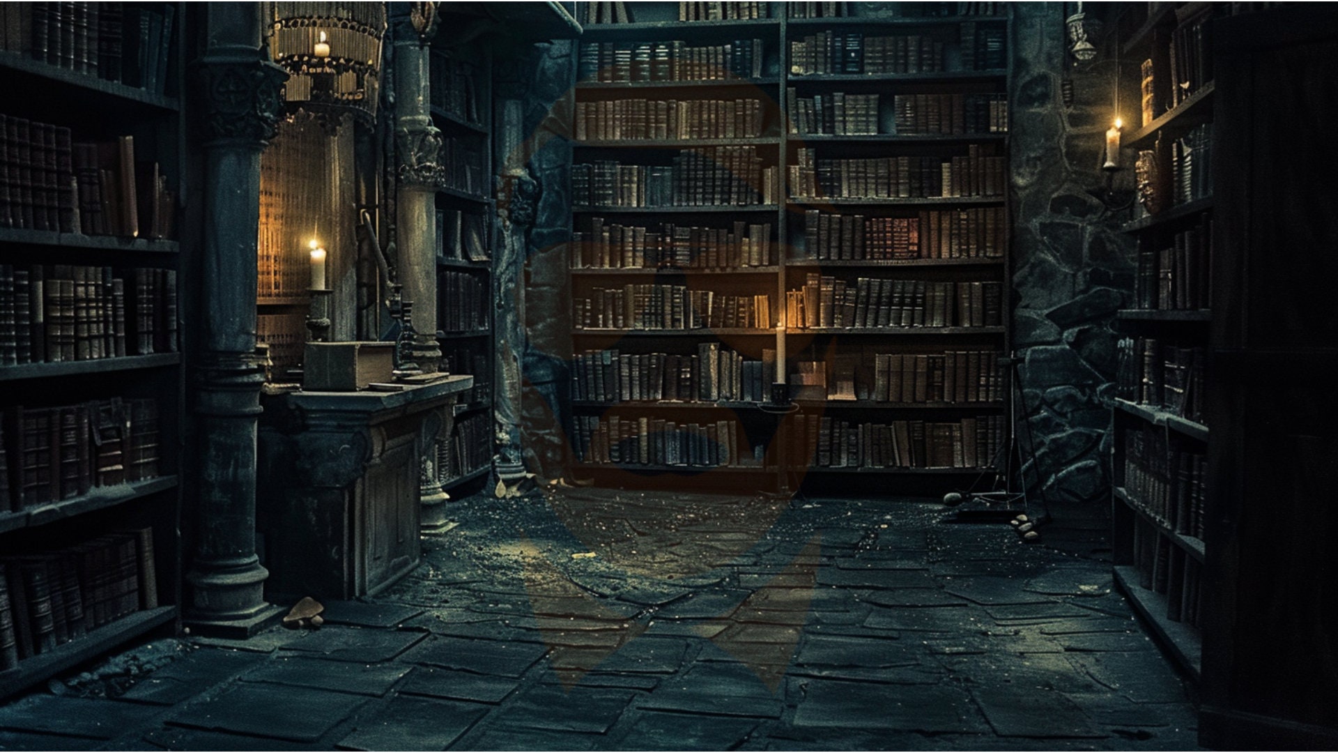 Bundle Pc/tablet Digital Wallpaper Medieval Library - Etsy