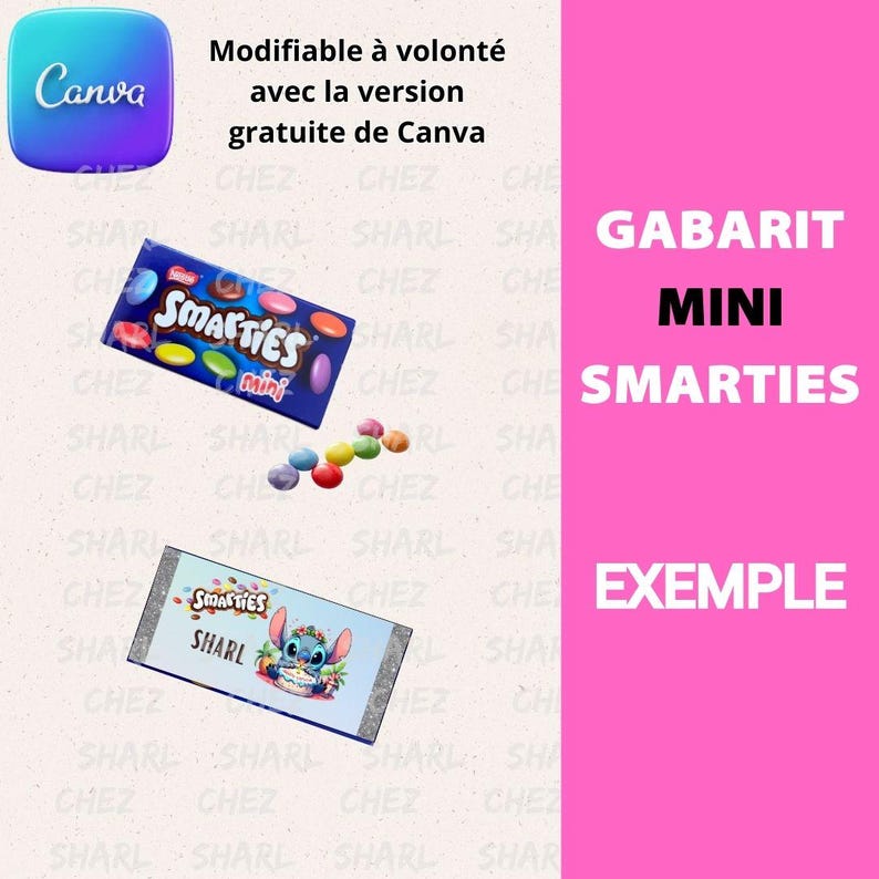 DOWNLOAD Template Mini Smarties Blank Editable Template on Canva ...