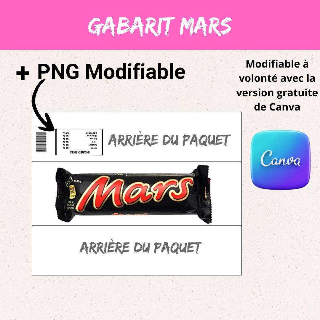 DOWNLOAD Template Blank Mars Chocolate Bar Editable Template on Canva ...