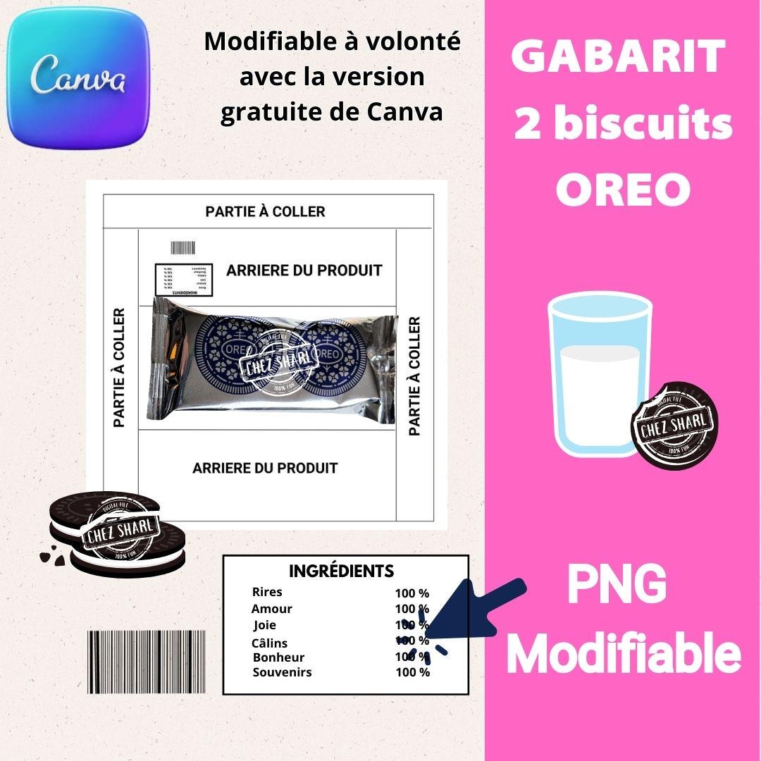 DOWNLOAD Blank Oreo Template Editable Canva Cookies Filled Party ...