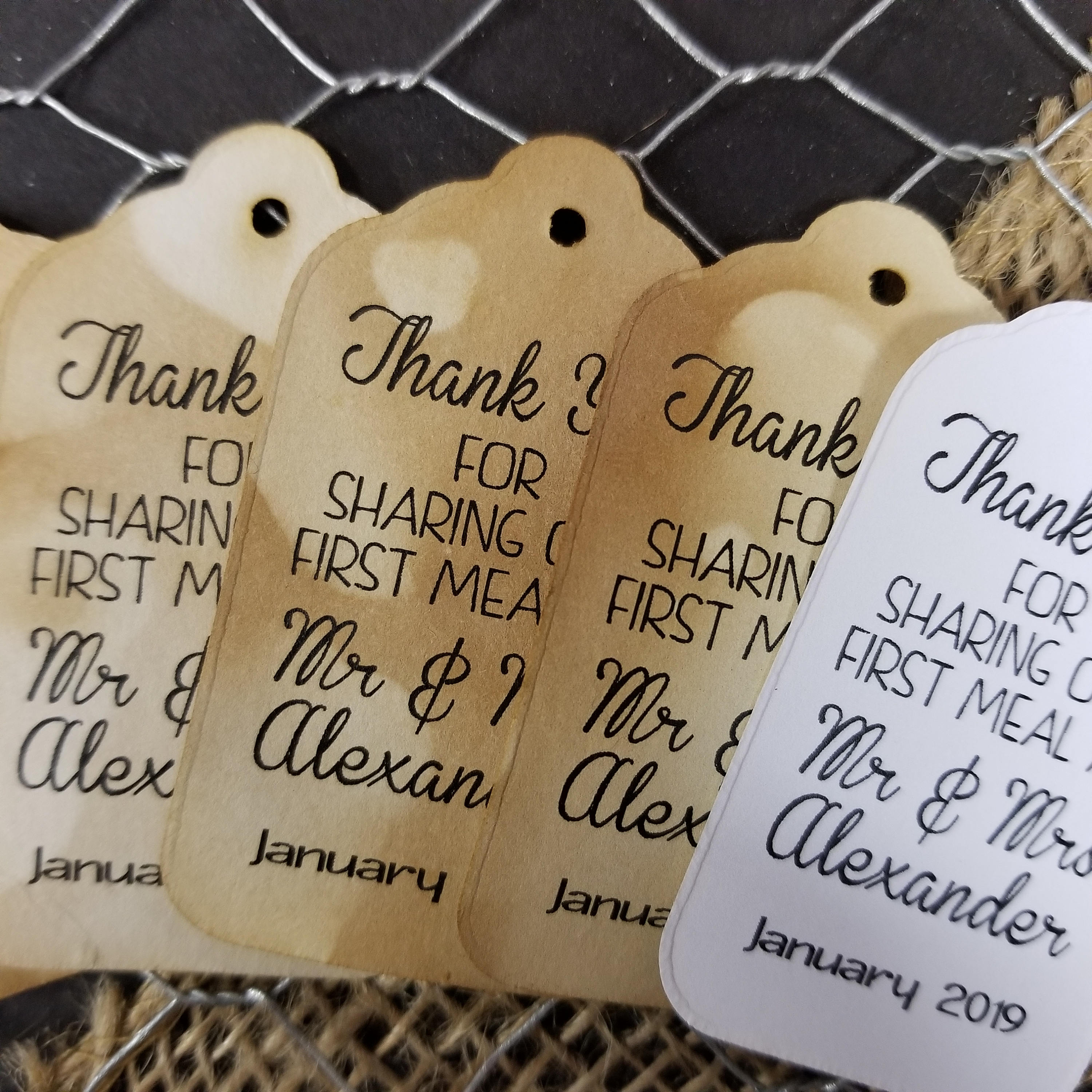 Thank you for Sharing our First Meal as Mr and Mrs my MEDIUM | Etsy