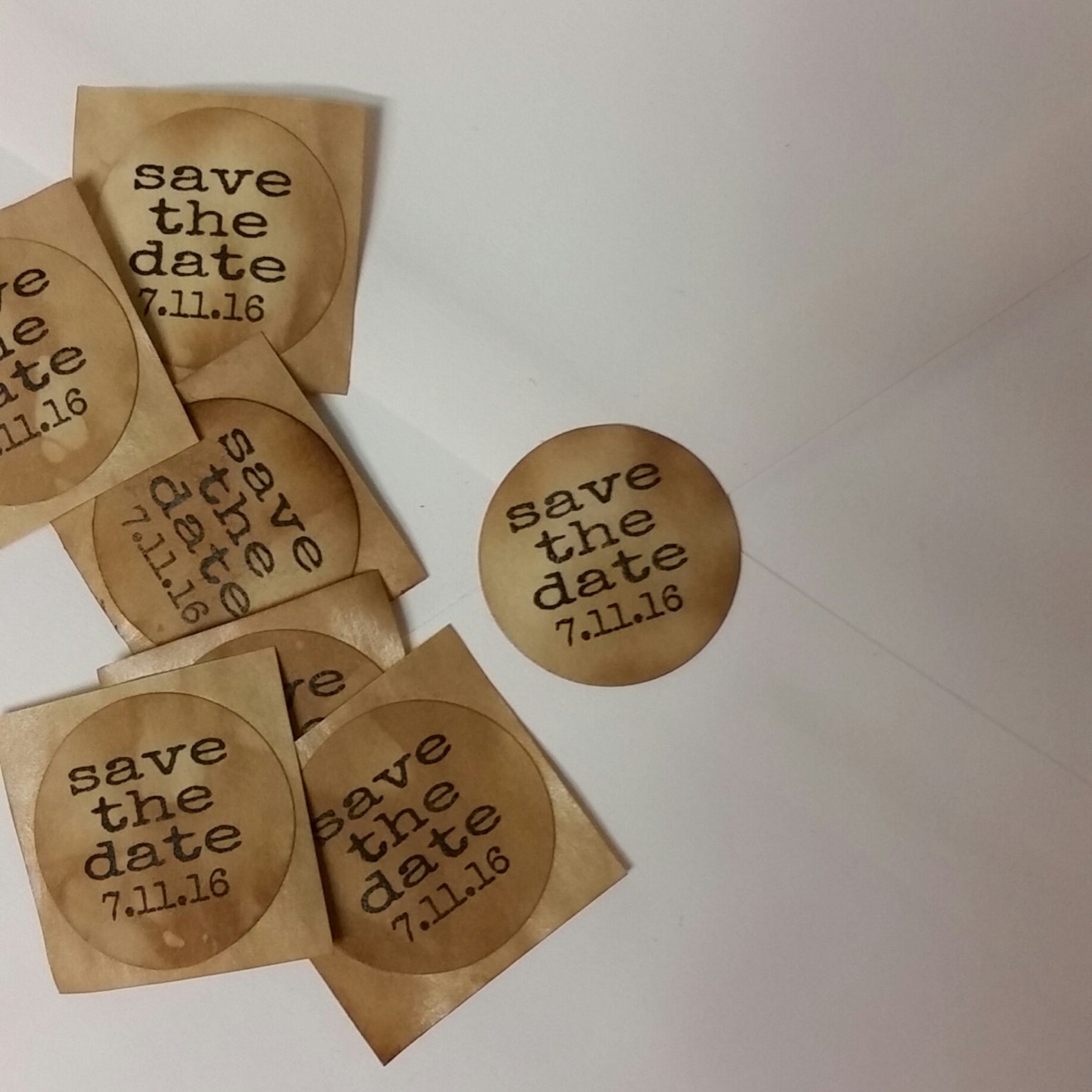 Save the Date Sticker 1 STICKER Personalized Wedding | Etsy