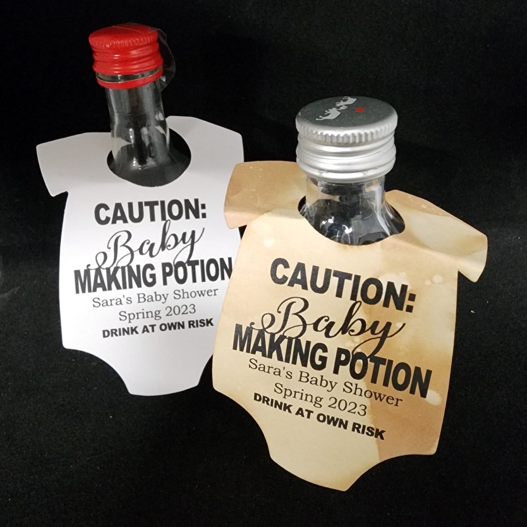 Caution Baby Making Potion my Large Onesie Shape Tag 2 - Etsy