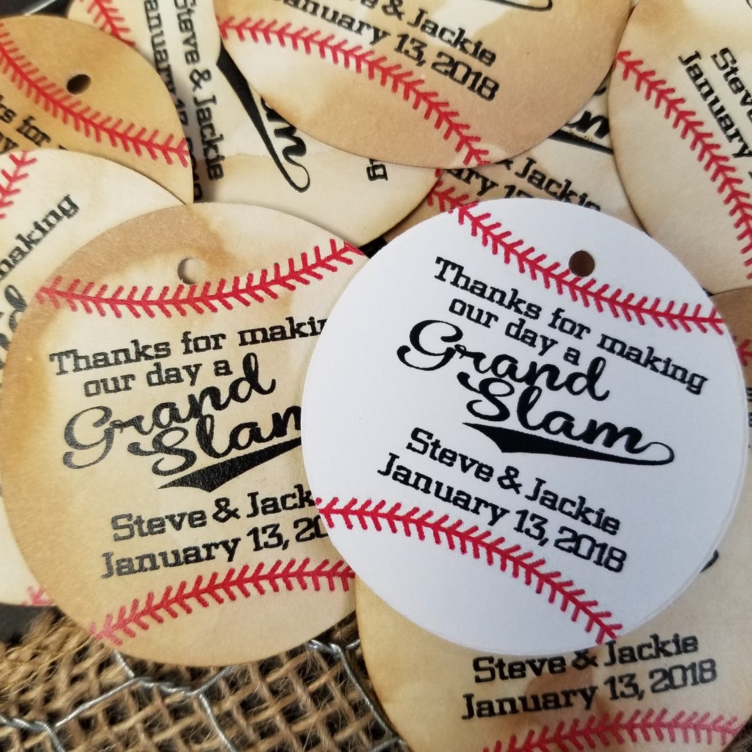 Thanks for Making Our Day a Grand Slam Baseball 2" Diameter Circle ...