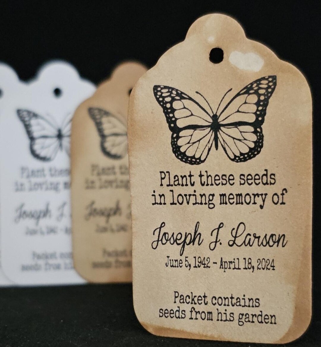 Plant These Seeds in Loving Memory (my Medium, Large or Small Tag ...