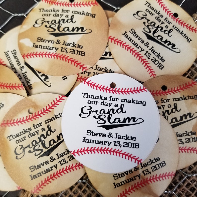 Thanks for Making our Day a Grand Slam Baseball Circle shape | Etsy