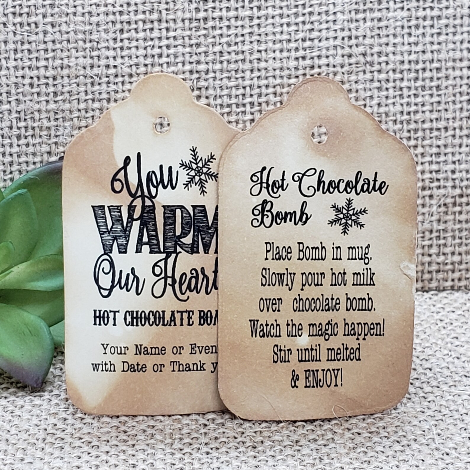 You Warm Our Hearts Hot Chocolate Bomb With Directions my - Etsy