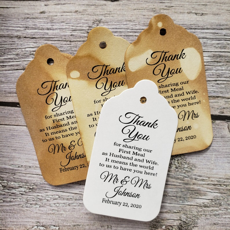Thank You for Sharing Our First Meal as Husband and Wife my | Etsy