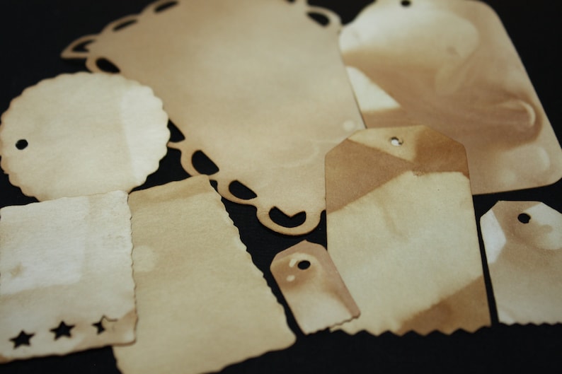 Tea Stained Paper 3 X 5 - Etsy