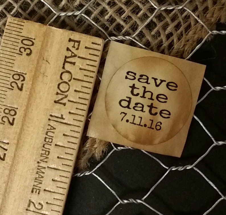 Save the Date Sticker 1 STICKER Personalized Wedding | Etsy