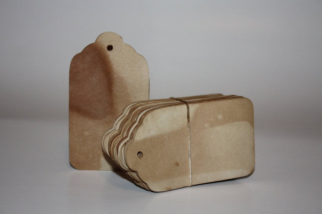 Tea Stained Tag 50 (my Mediumsize) 1 3/8 X 2 1/2 Tea Stained Tags ...