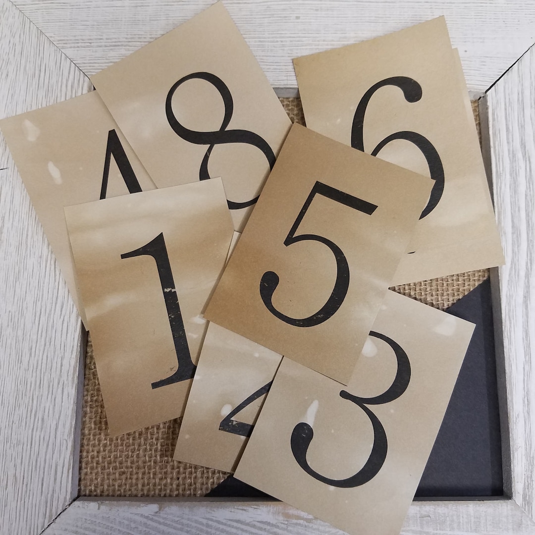 Table Number Card Seat Placement Cards Rectangle 2" X 3" - Etsy
