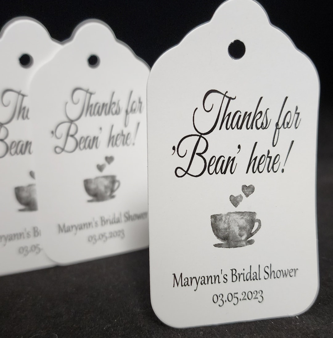 Thanks for Bean Here (my MEDIUM, LARGE or SMALL Tag) Personalized ...