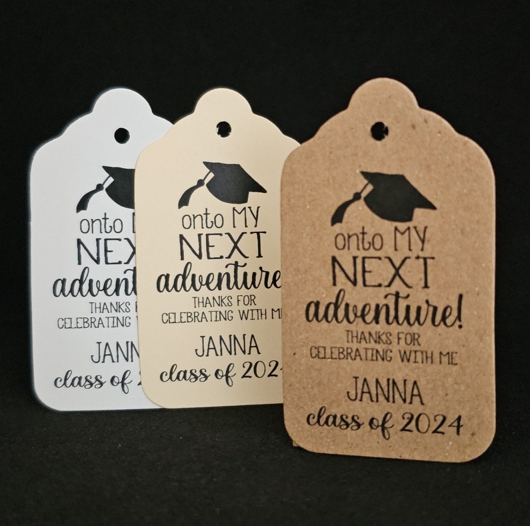 Onto My Next Adventure (my MEDIUM, LARGE or SMALL Tag) Personalized ...