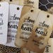 Let Love Warm Your Heart Hot Chocolate Favor Tag RECTANGLE Tags ...