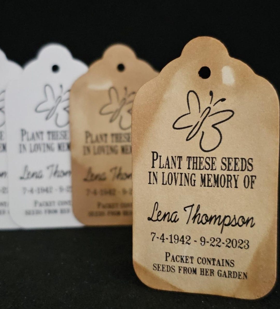 Plant These Seeds in Loving Memory (my Medium, Large or Small Tag ...