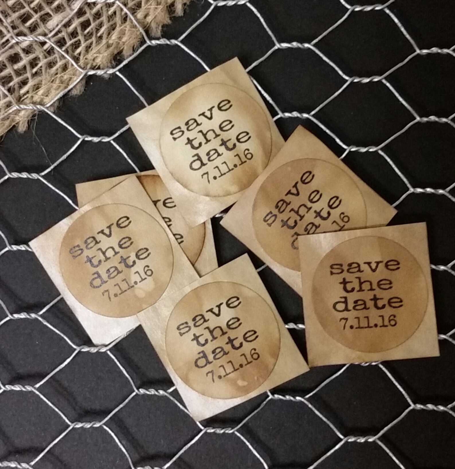 Save the Date Sticker 1 STICKER Personalized Wedding | Etsy