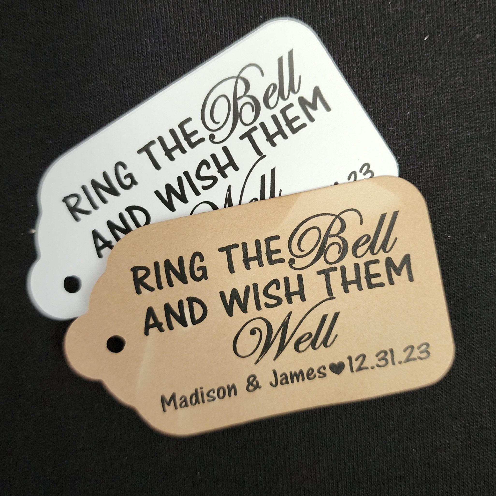 Ring the Bell and Wish Them Well Personalized Wedding Favor (my MEDIUM ...
