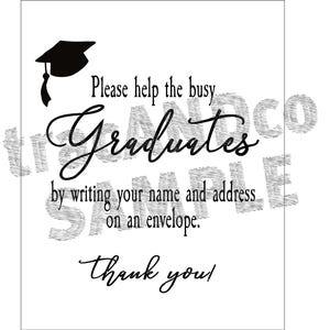 Please Help the Busy Graduates / Graduate by Writing Your Name and ...