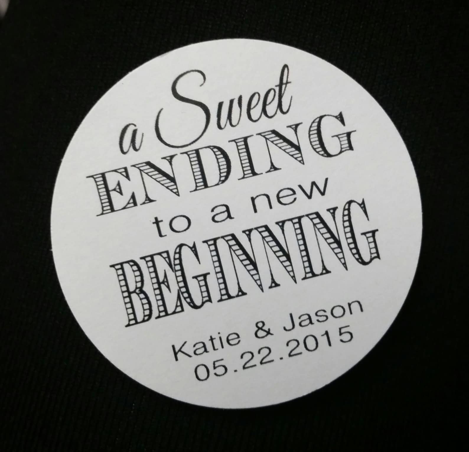 Sweet Ending to a New Beginning Personalized Wedding Shower | Etsy