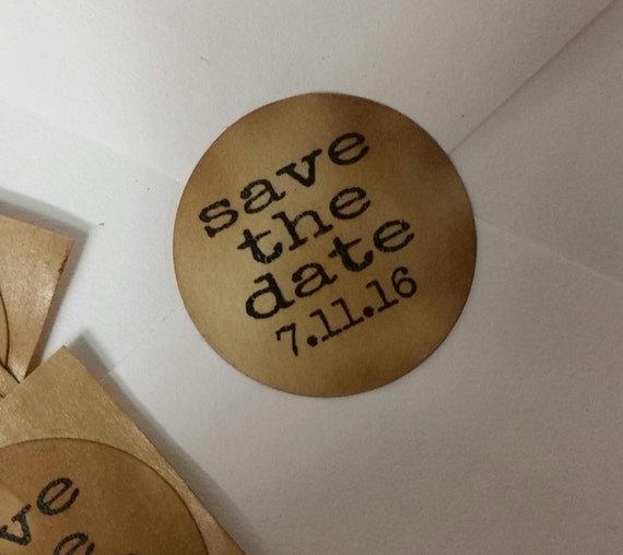 Save the Date Sticker 1 STICKER Personalized Wedding - Etsy