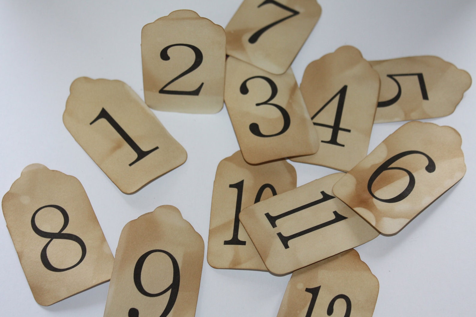 Table Number Tags 3 1/4 X 1 3/4 Choose Your Quantity - Etsy