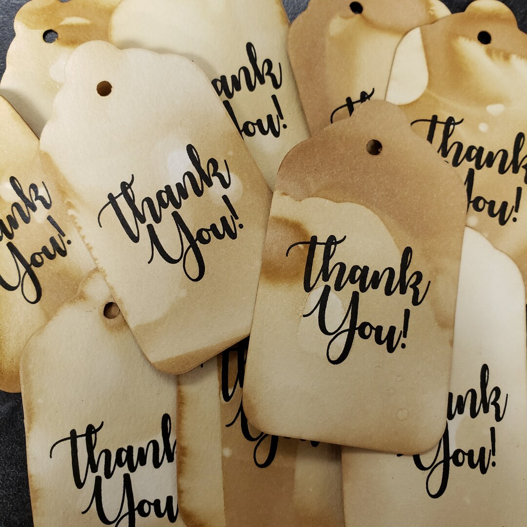 Thank You (my MEDIUM Tag) 1 3/8" X 2 1/2" Non-personalized Tag Choose ...