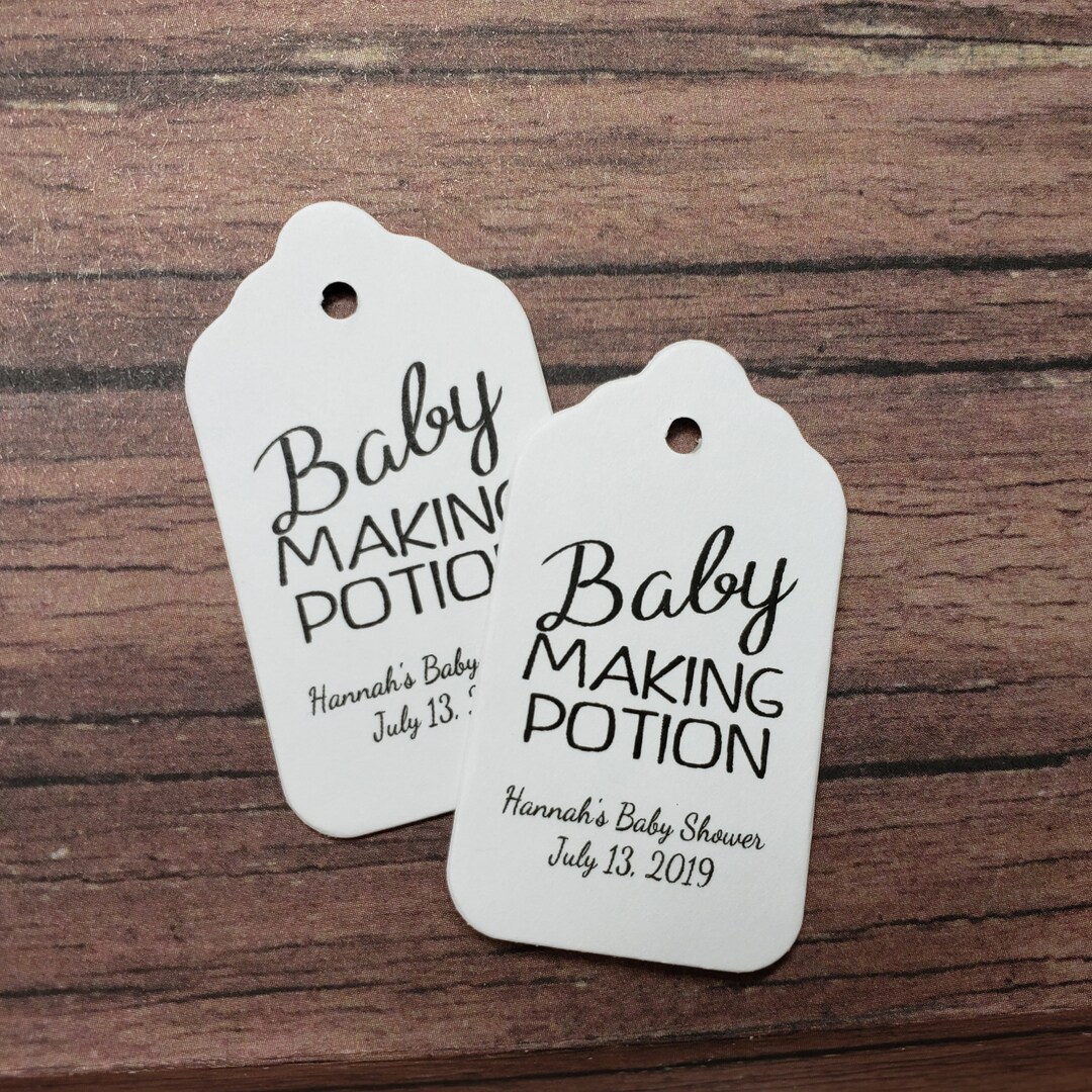 Baby Making Potion (my SMALL) 1 1/8" X 2" Favor Tag - Etsy