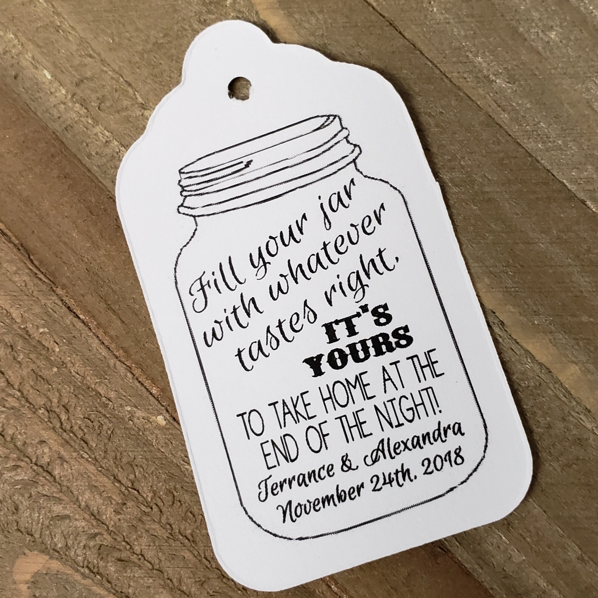 Fill your jar with whatever tastes right MEDIUM Personalized | Etsy