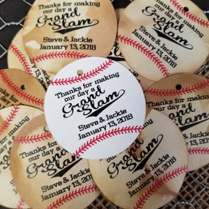 Thanks for Making Our Day a Grand Slam Baseball 2" Diameter Circle ...
