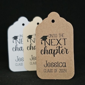 Onto the Next Chapter (my MEDIUM, LARGE or SMALL Tag) Personalized ...