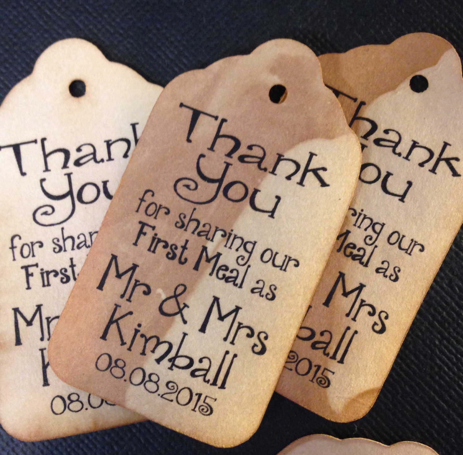 Thank You for Sharing Our First Meal as Mr and Mrs MEDIUM - Etsy