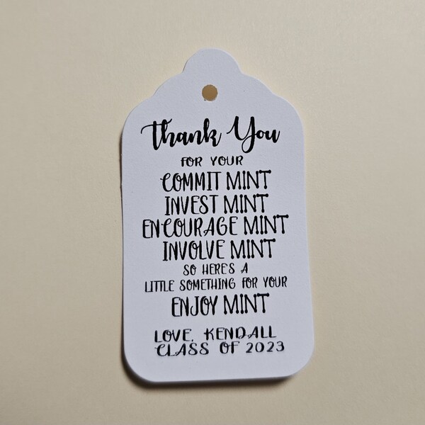 Mint Thank You - Etsy