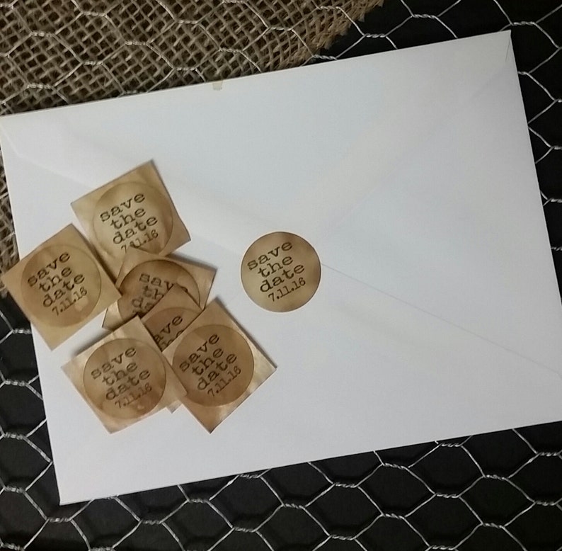 Save the Date Sticker 1 STICKER Personalized Wedding | Etsy