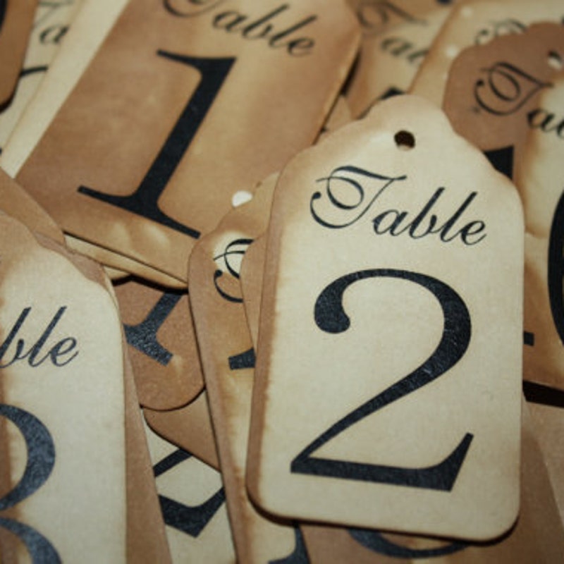 Number Tags - Etsy