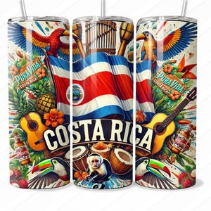 Costa Rica Flag Digital Download for Tumbler Wraps, Mouse Pad Designs ...
