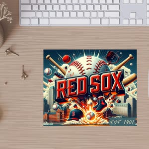Boston Baseball Digital Design for Tumbler Wraps, Stickers, Mugs, T ...