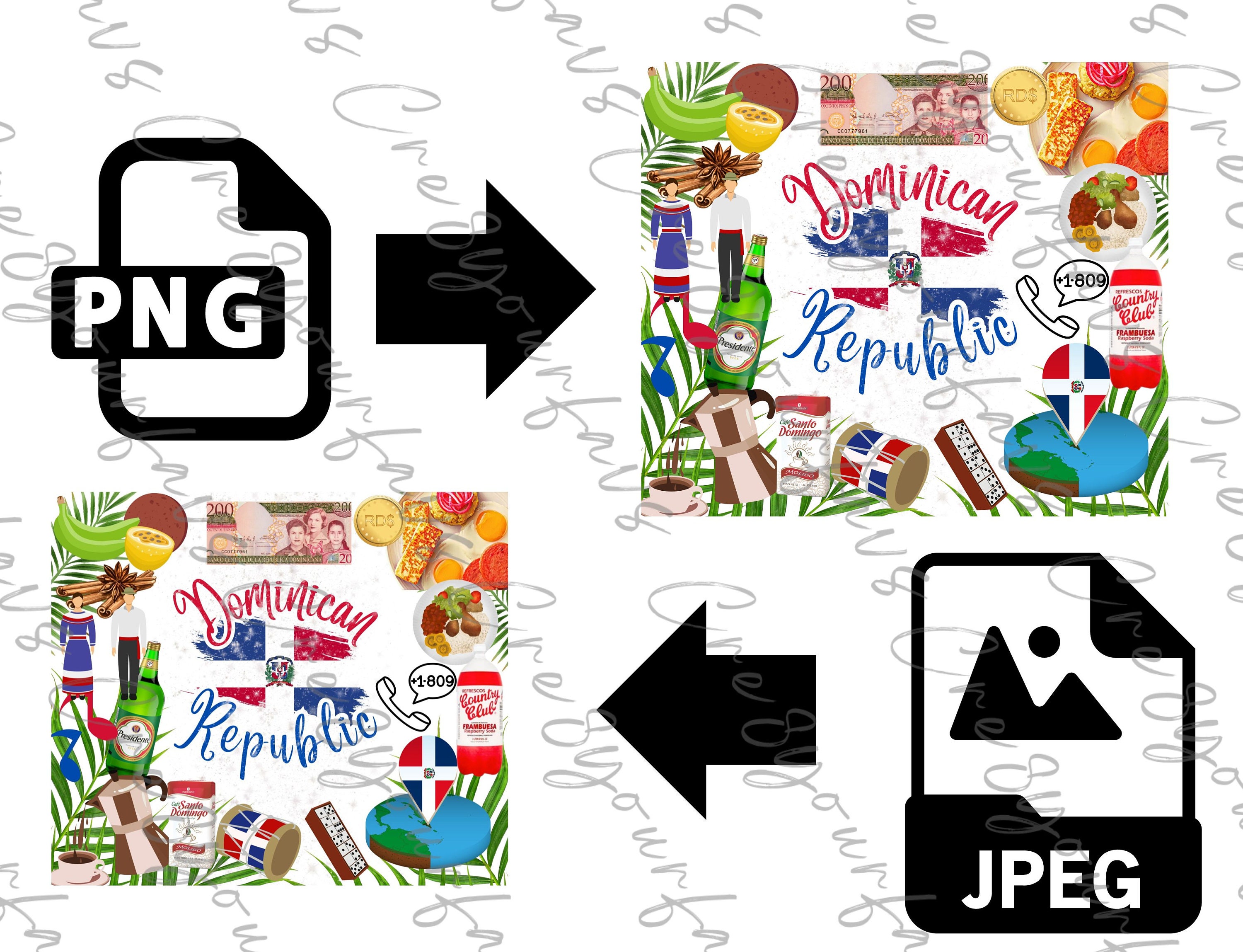 Dominican Republic Flag Digital Design | Printable Art for T-shirts ...