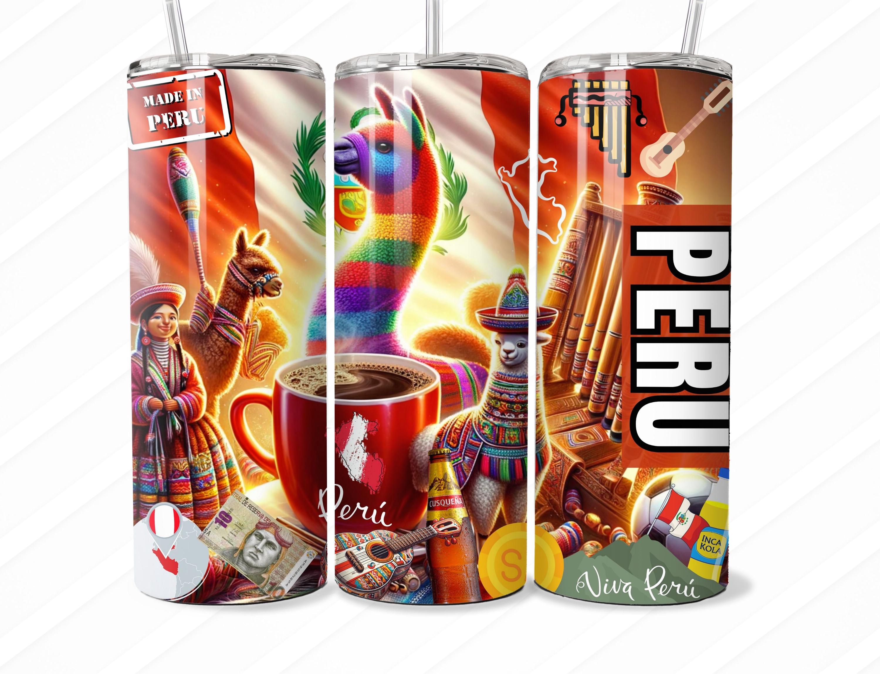 Peru Flag Digital Design for Tumbler Wraps, Stickers, Mugs, T-shirts ...