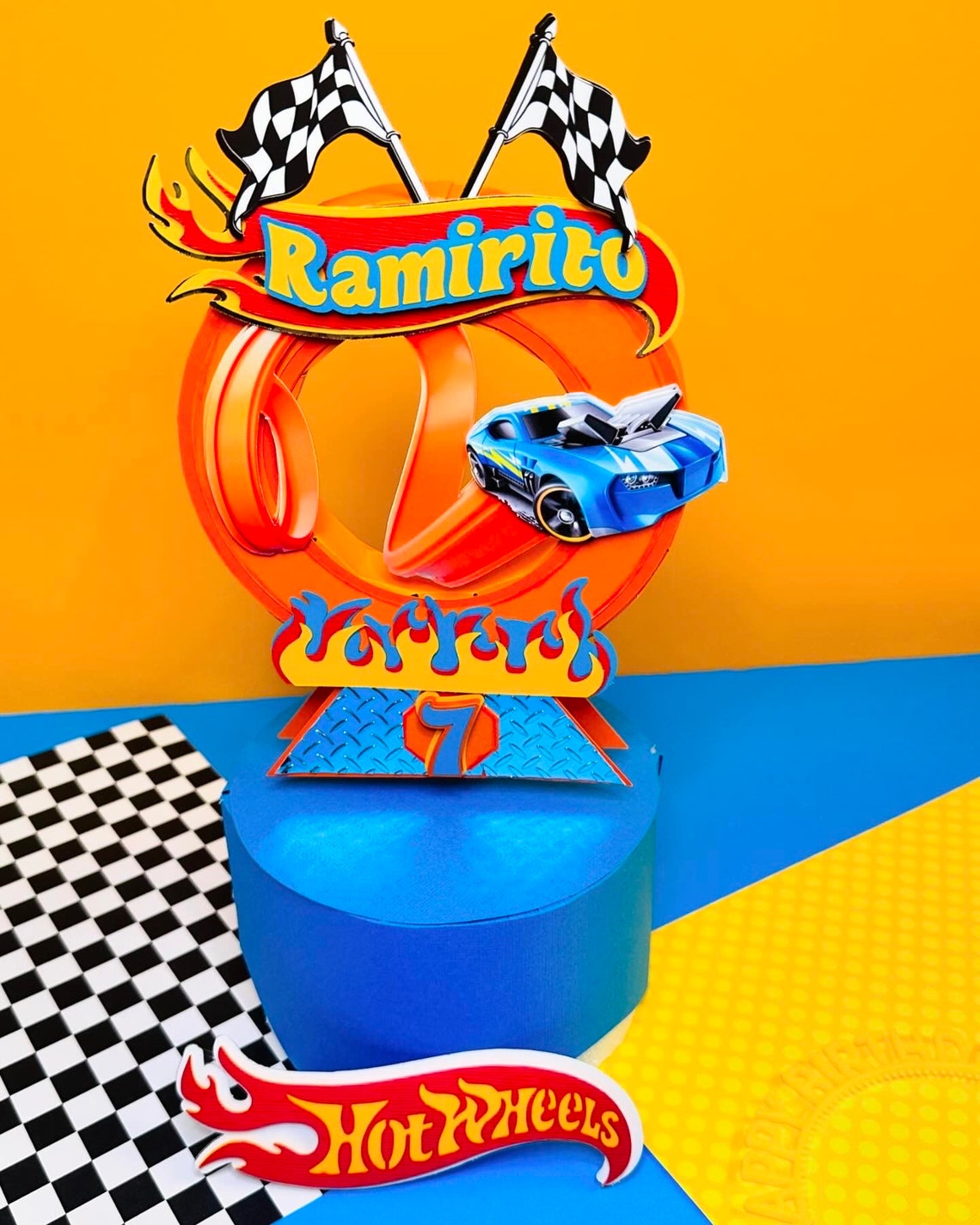 Hot Wheels Cake Topper - Etsy