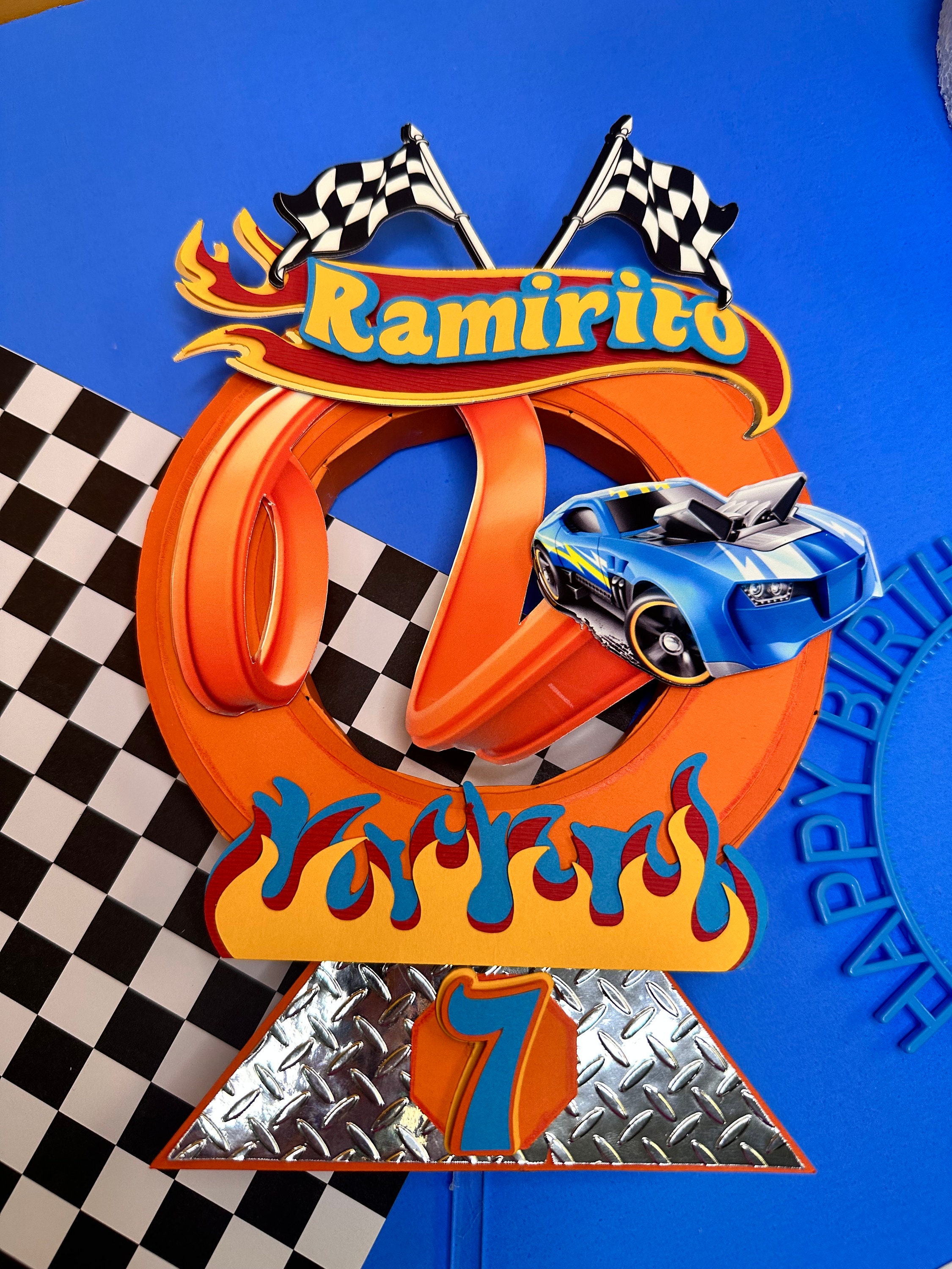 Hot Wheels Cake Topper - Etsy